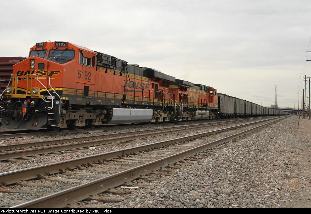BNSF 6192 & 5666 Helpers On A South Bound Coal Train